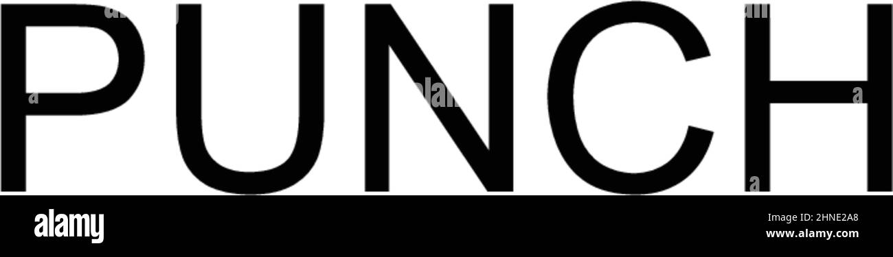 Punch Simple vector icon. Illustration symbol design template for web ...