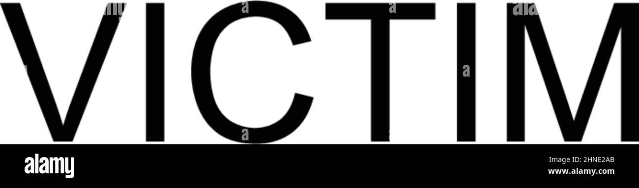 Victim Simple vector icon. Illustration symbol design template for web ...