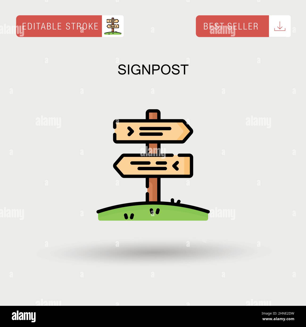 Signpost crossroads Stock Vector Images - Alamy