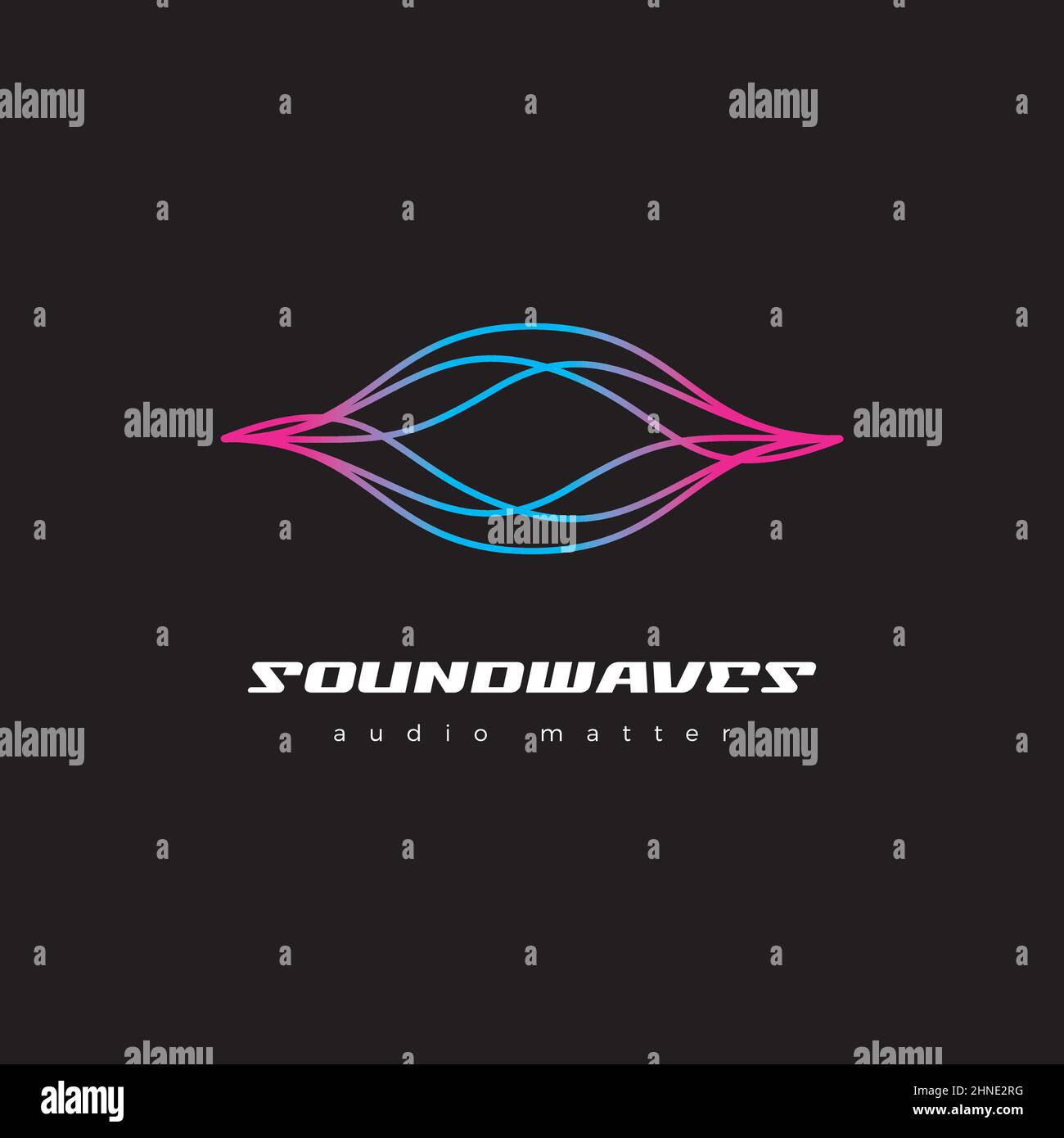 Abstract Sound Wave Colorful Logo Design Stock Vector Image & Art - Alamy