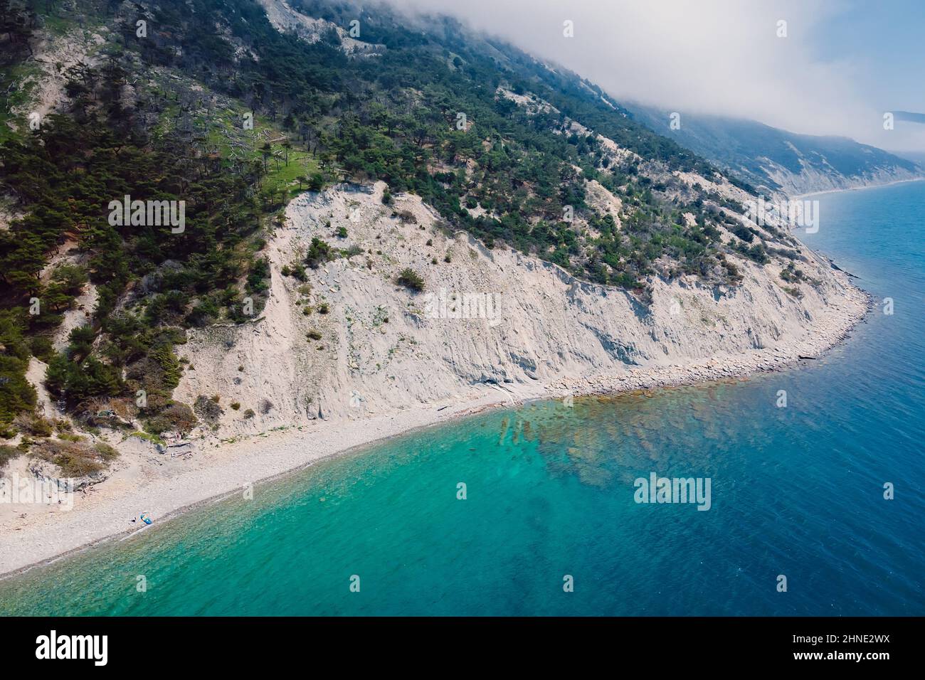 Aerial view crystal sea hi-res stock photography and images - Alamy