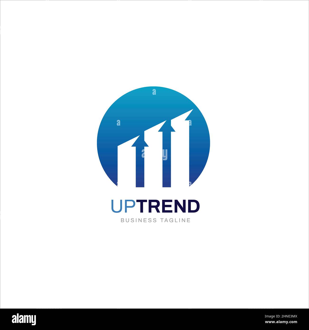 Simple Graphical Increase Logo Design Template Stock Vector Image & Art ...