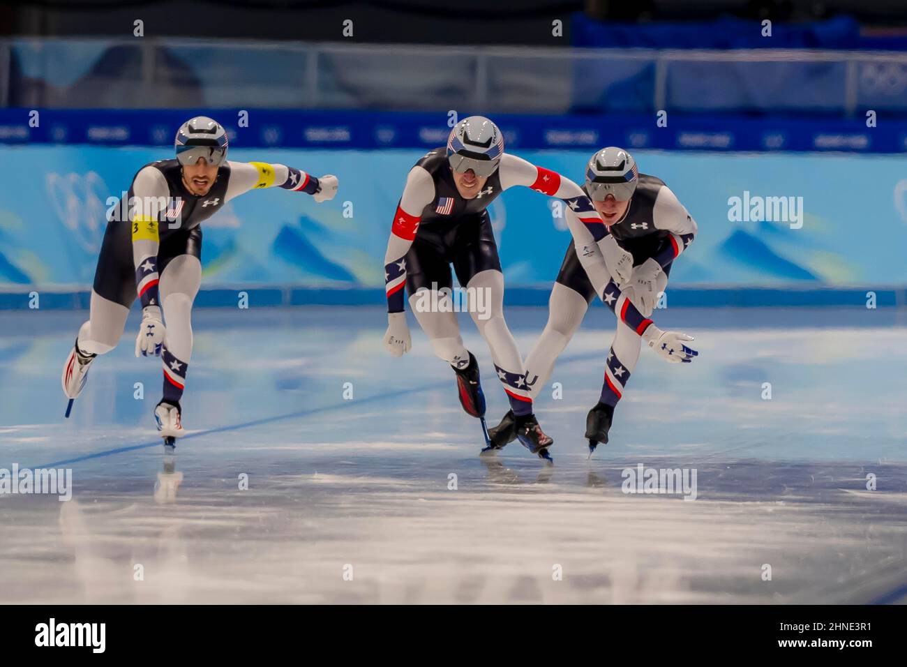 Beijing, Hebei, China. 15th Feb, 2022. The USA mens team makes their ...