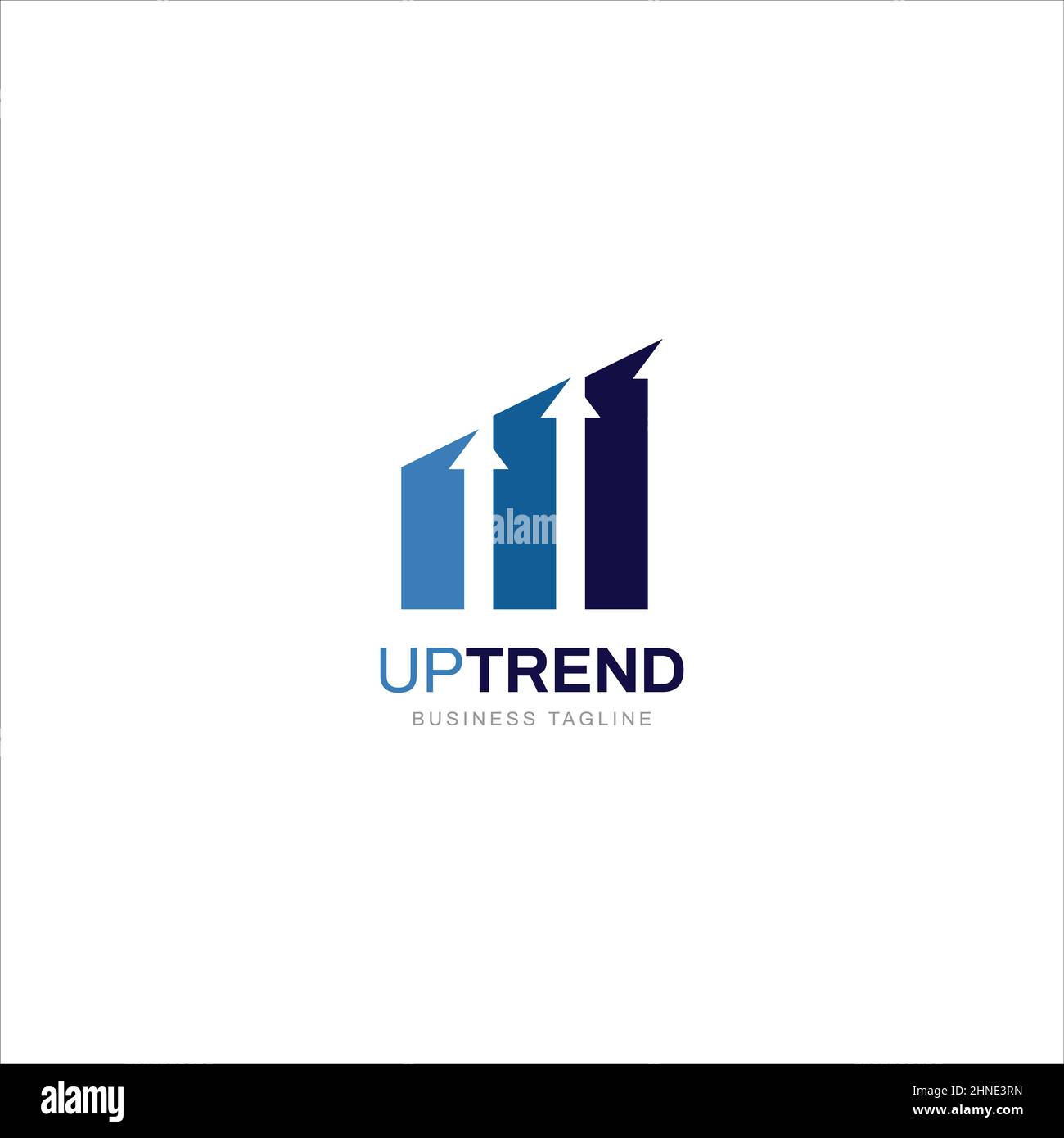 Simple Graphical Increase Logo Design Template Stock Vector Image & Art ...