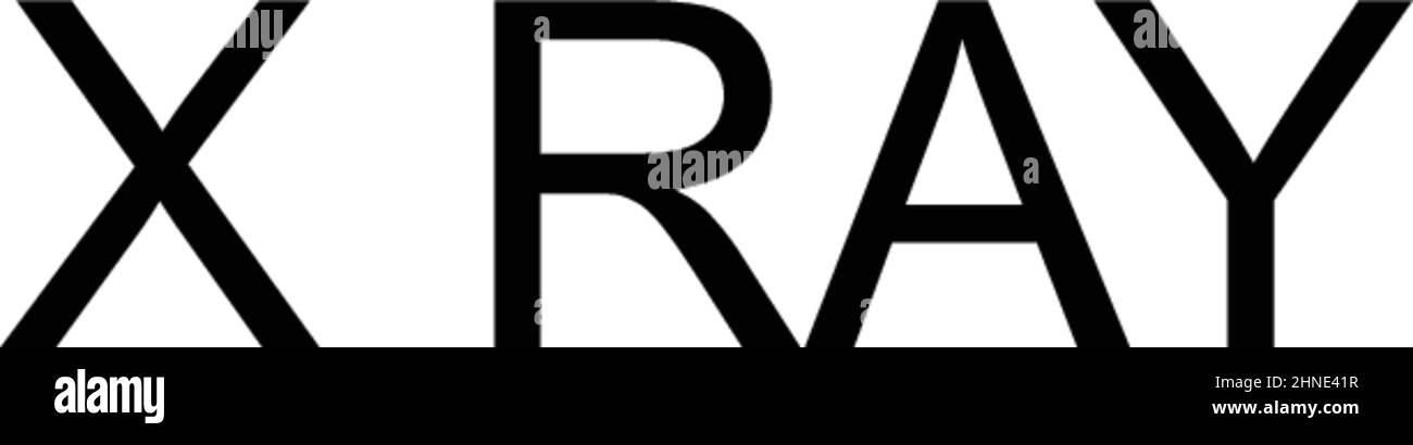 X ray Simple vector icon. Illustration symbol design template for web ...