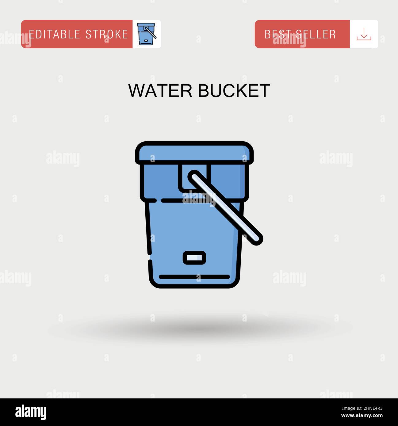 Full bucket Stock Vector Images - Alamy
