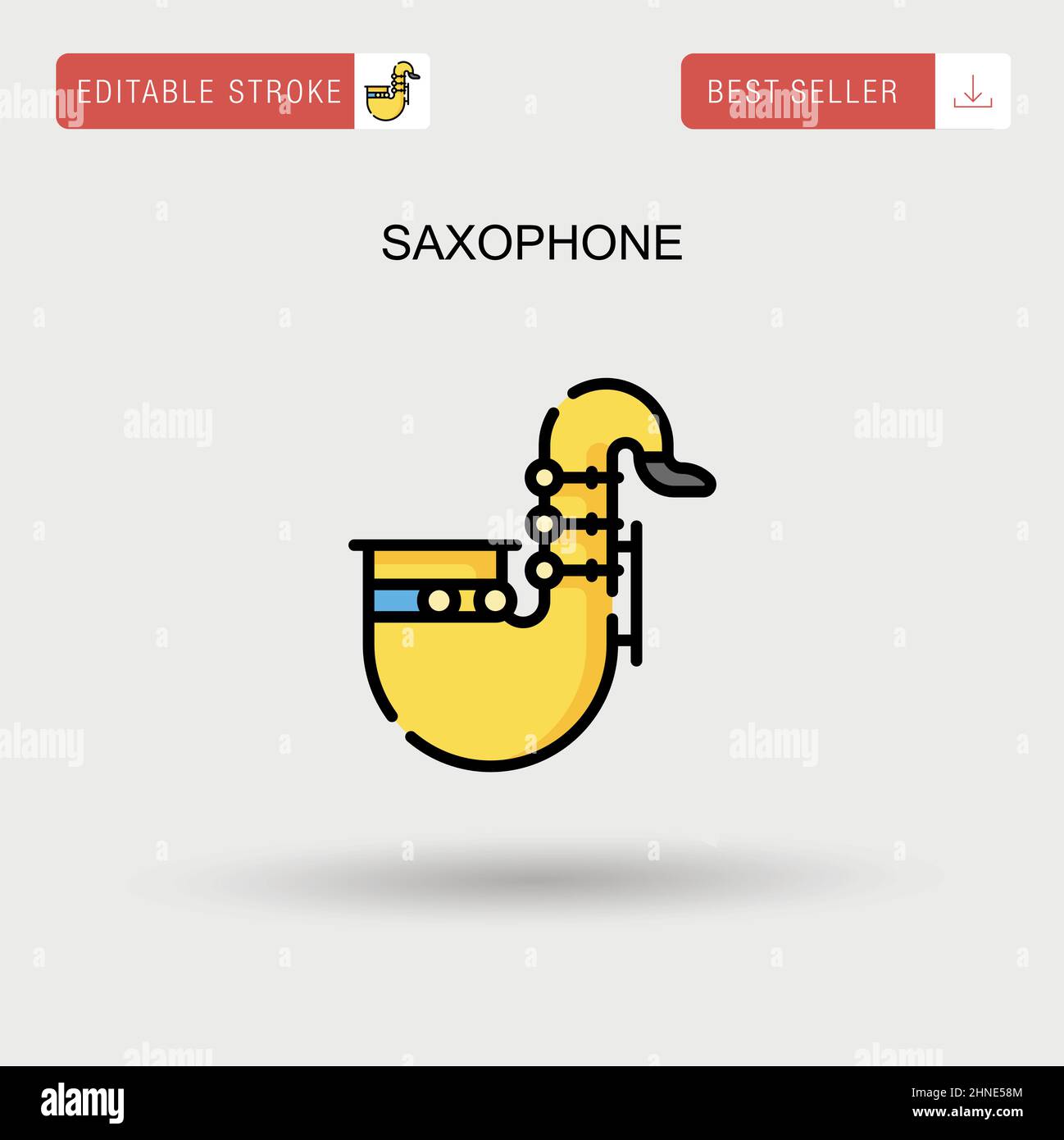 Closeup saxophone detail Stock Vector Images - Alamy