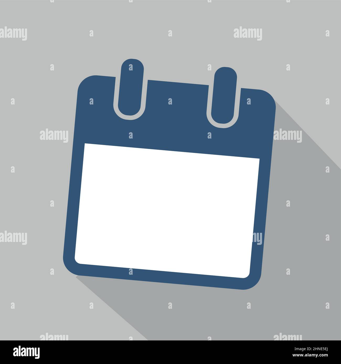 simple blue calendar icon on grey background Stock Vector Image & Art ...