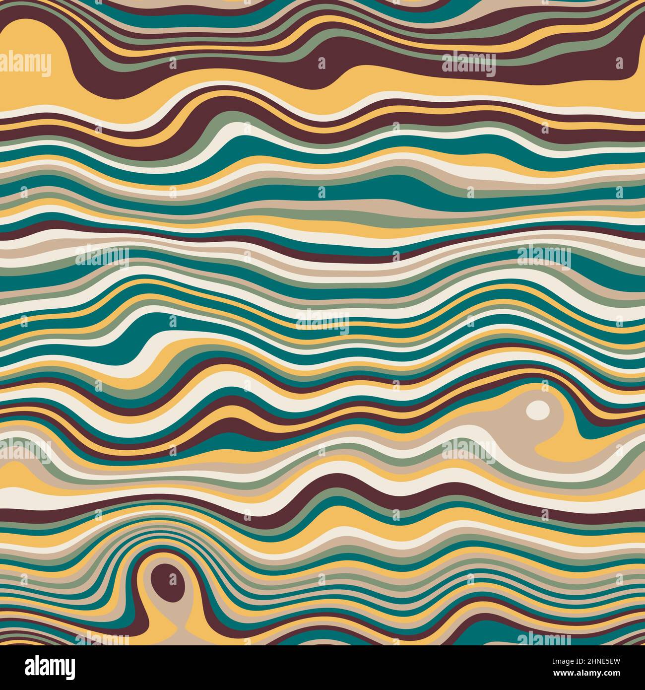 Seamless wavy stripe trendy surface pattern design for print. High ...