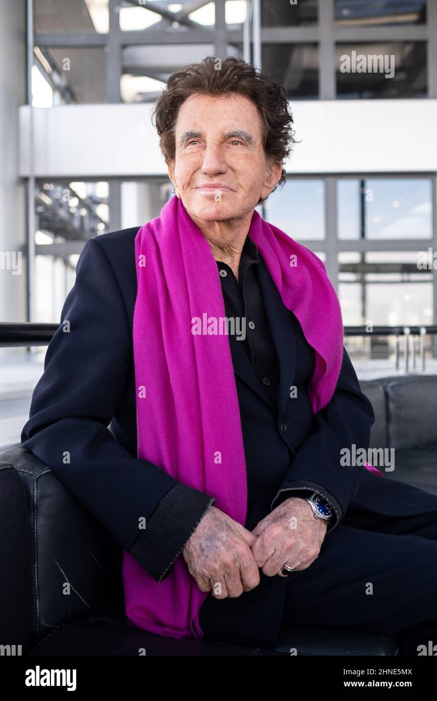 France, Paris, 2022-02-15. Portrait of Jack Lang, former Minister of ...