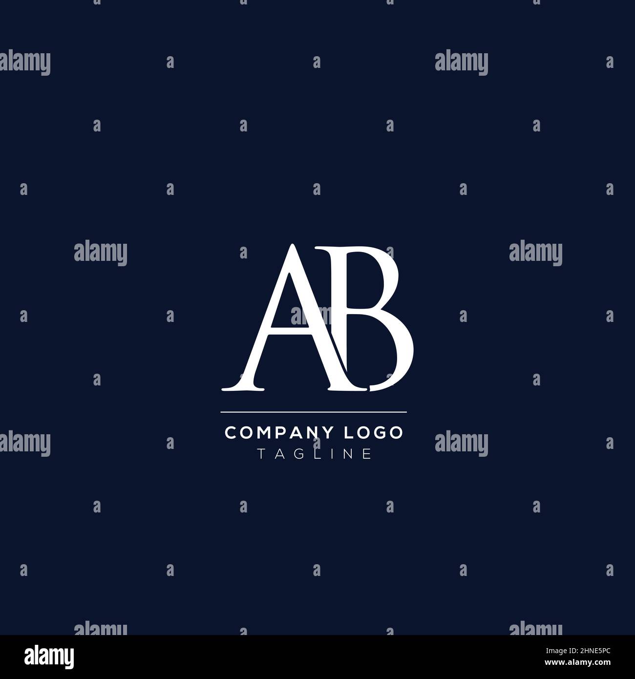 Creative minimal letter AB logo template Stock Vector Image & Art - Alamy