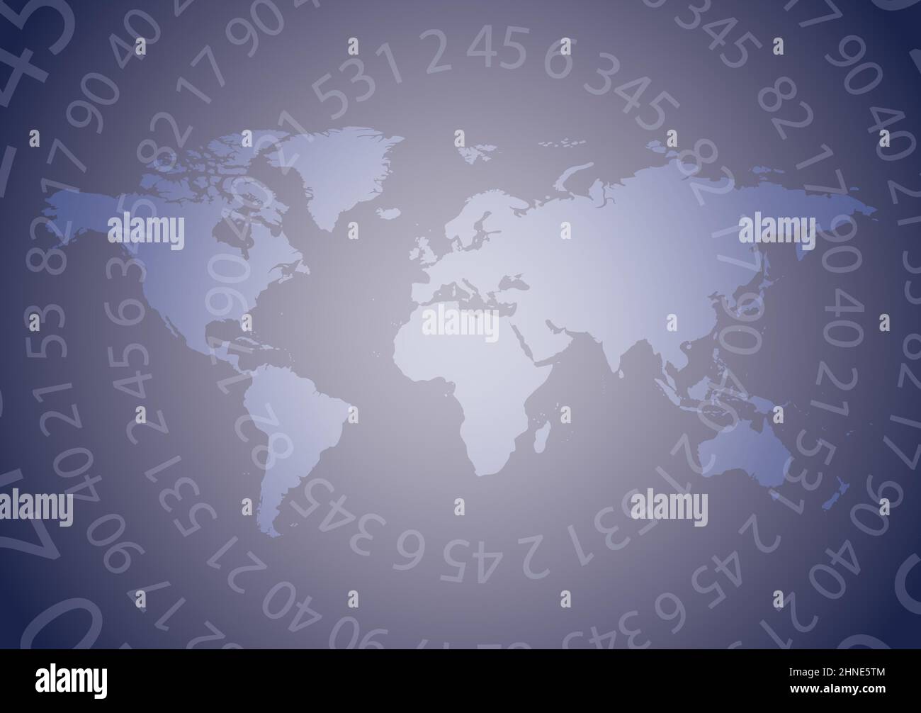 violet background with map of the world - vector with radial gradient ...