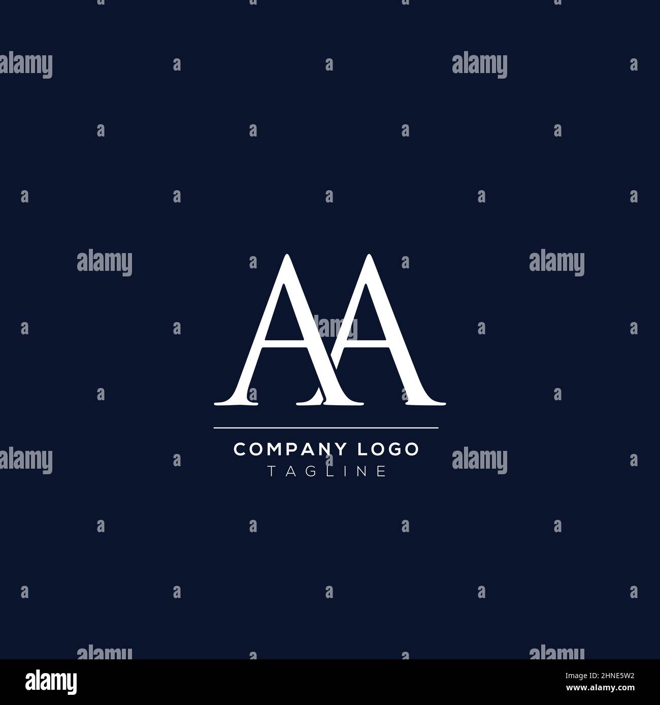 Creative minimal letter AA logo template Stock Vector Image & Art - Alamy