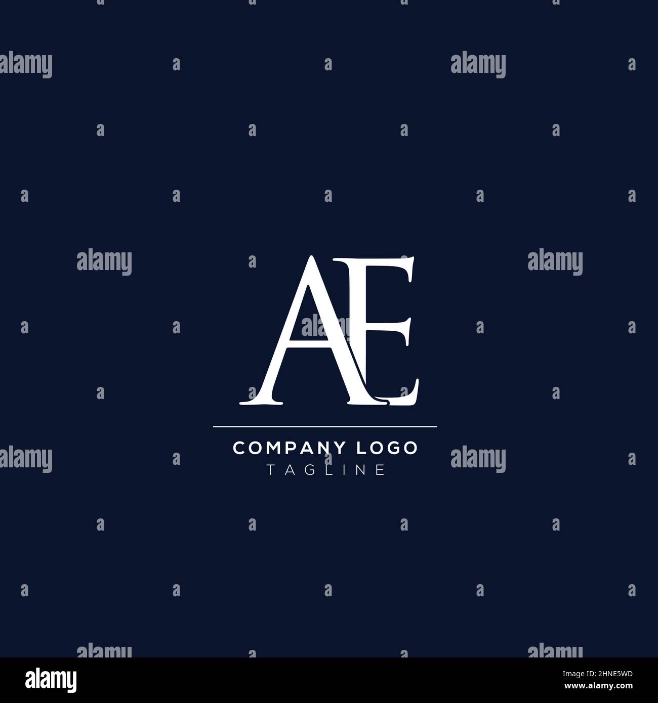 Luxury modern AE Initial Letter Business Logo Design Alphabet Icon Vector Symbol Stock Vector ...