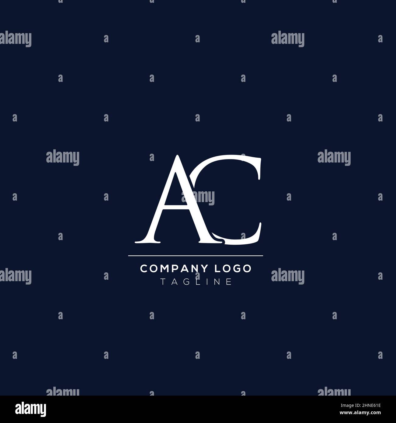 Creative minimal letter AC logo template Stock Vector Image & Art - Alamy