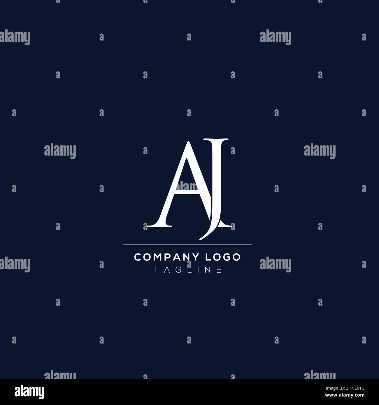 Letter aj logo hi-res stock photography and images - Alamy