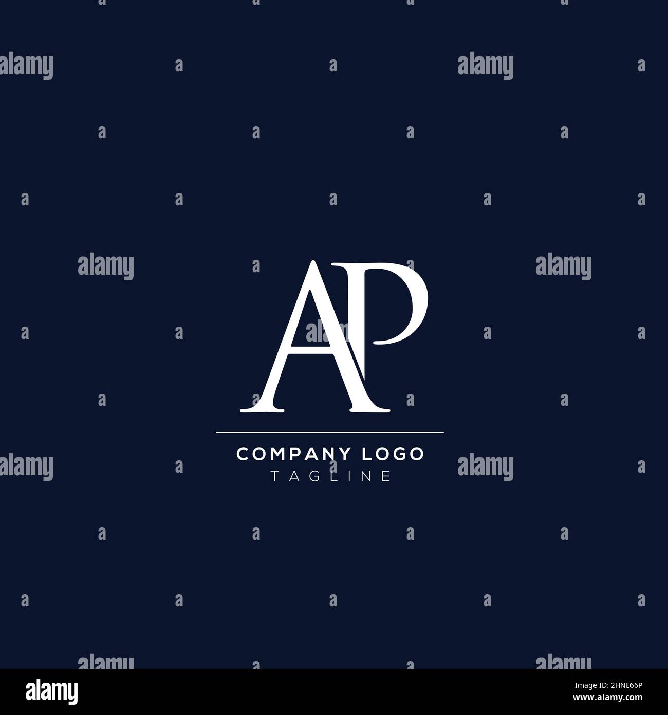 Creative minimal letter AP logo template Stock Vector Image & Art - Alamy