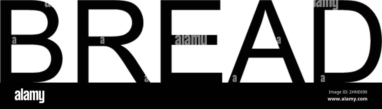 Bread Simple vector icon. Illustration symbol design template for web ...