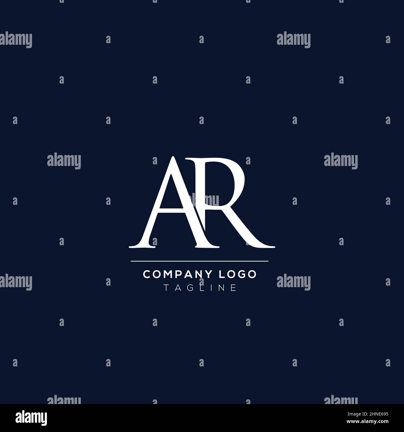 Creative minimal letter AR logo template Stock Vector Image & Art - Alamy