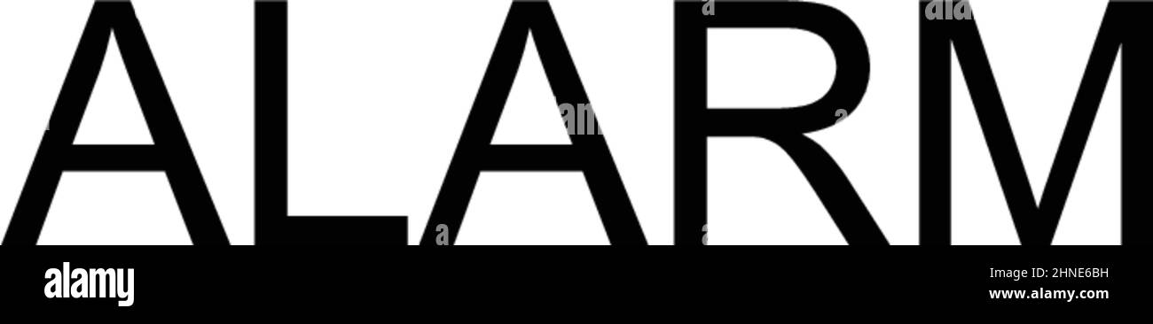 Alarm Simple vector icon. Illustration symbol design template for web ...