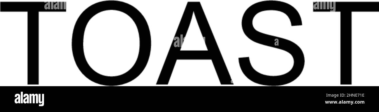 Toast Simple vector icon. Illustration symbol design template for web ...