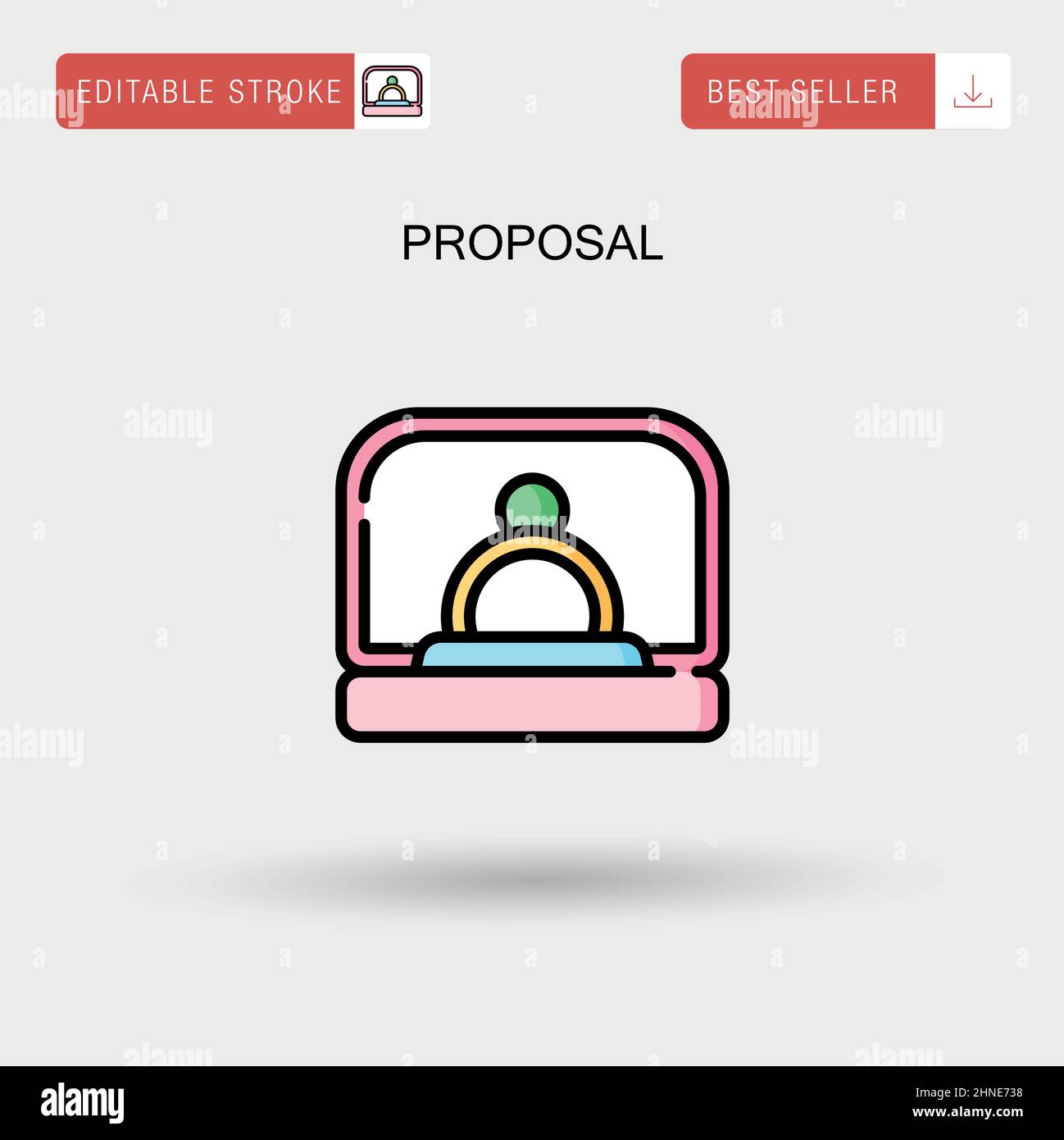 Proposal Simple vector icon Stock Vector Image & Art - Alamy