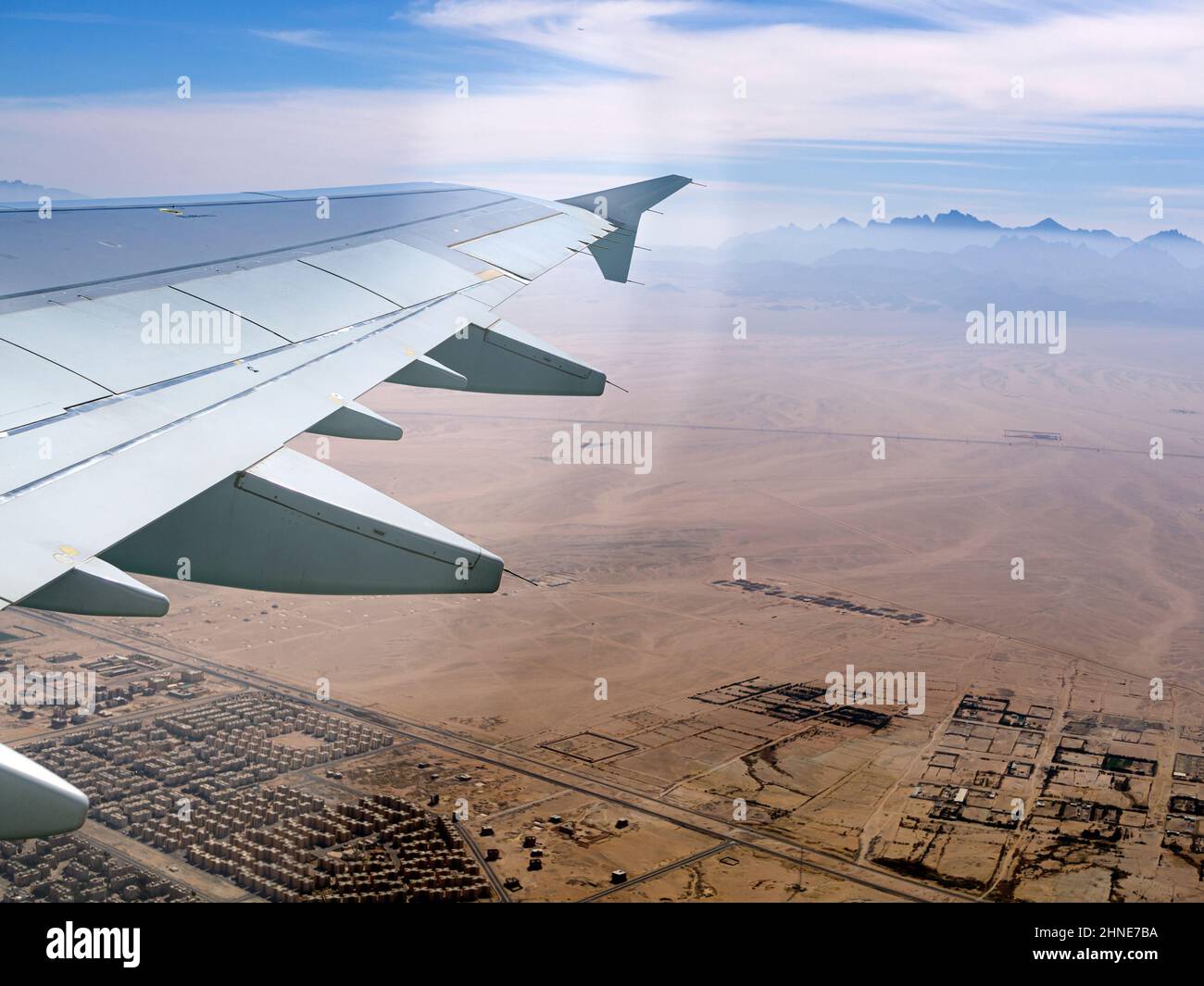 Aerial view above the clouds and sky, Inspiration concept. Travel ...