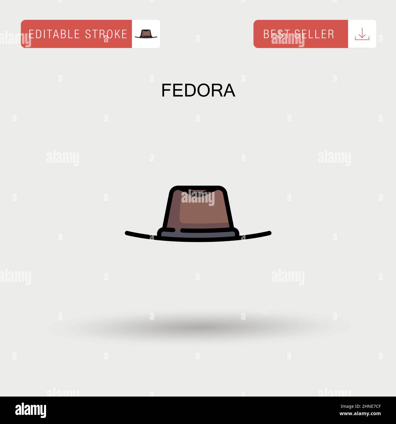 Fedora icon hi-res stock photography and images - Alamy