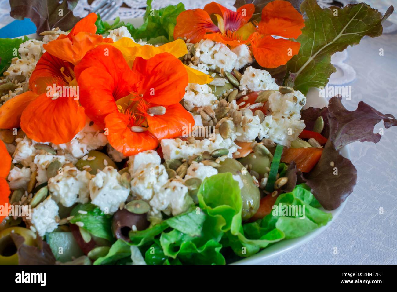 food background with party food Stock Photo - Alamy