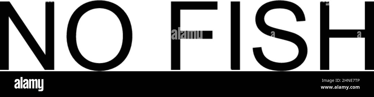 No fish Simple vector icon. Illustration symbol design template for web ...