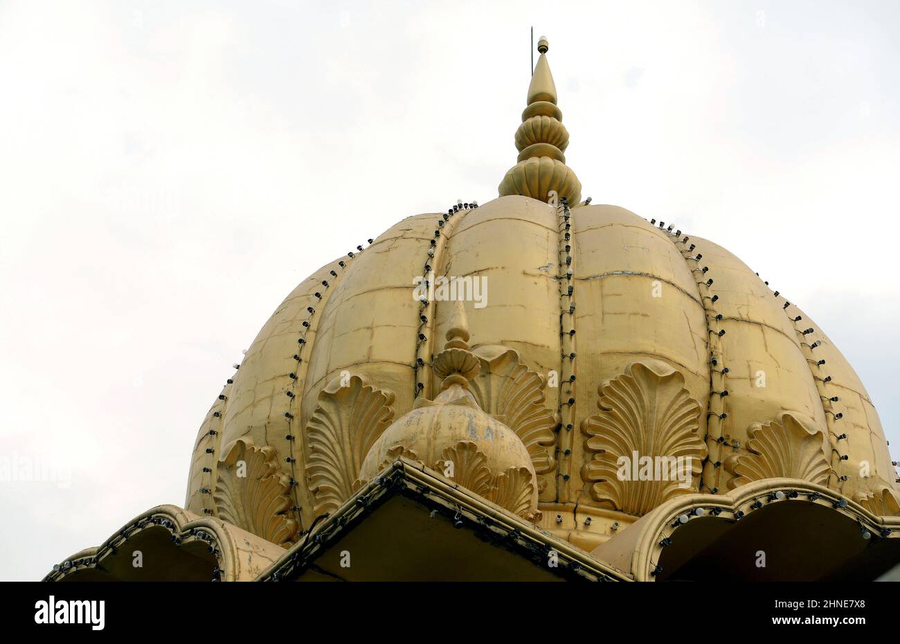 Bangkok, Thailand. 16th Feb, 2022. An exterior view of the golden dome ...