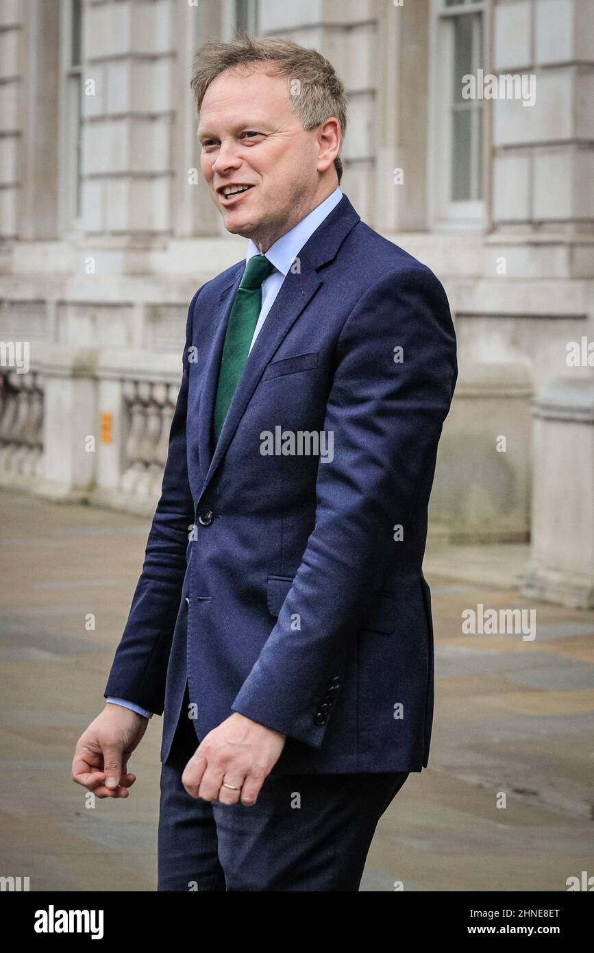 Westminster, London, UK. 16th Feb, 2022. Grant Shapps MP, Secretary of ...