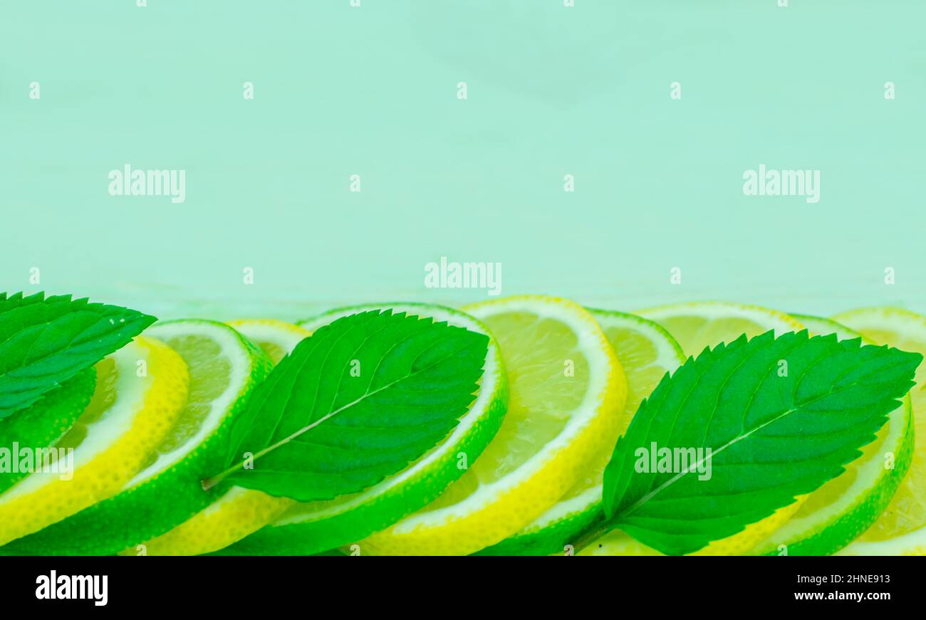 food background with lemons and lime Stock Photo - Alamy