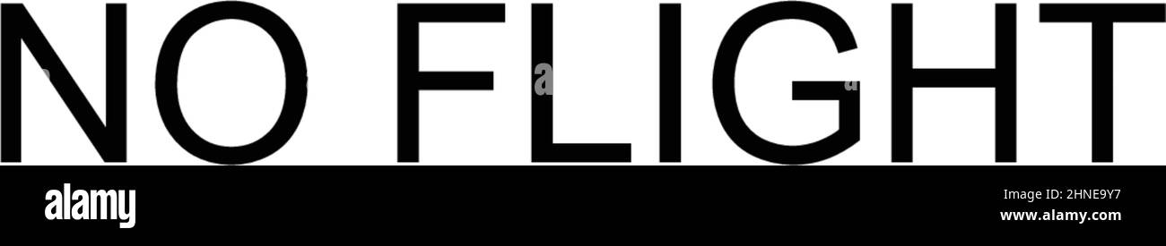 No flight Simple vector icon. Illustration symbol design template for ...