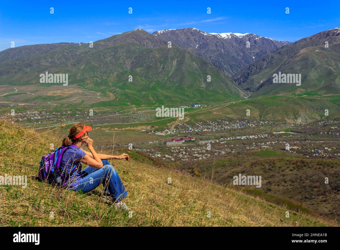View of Tekeli, Kazakhstan Stock Photo - Alamy