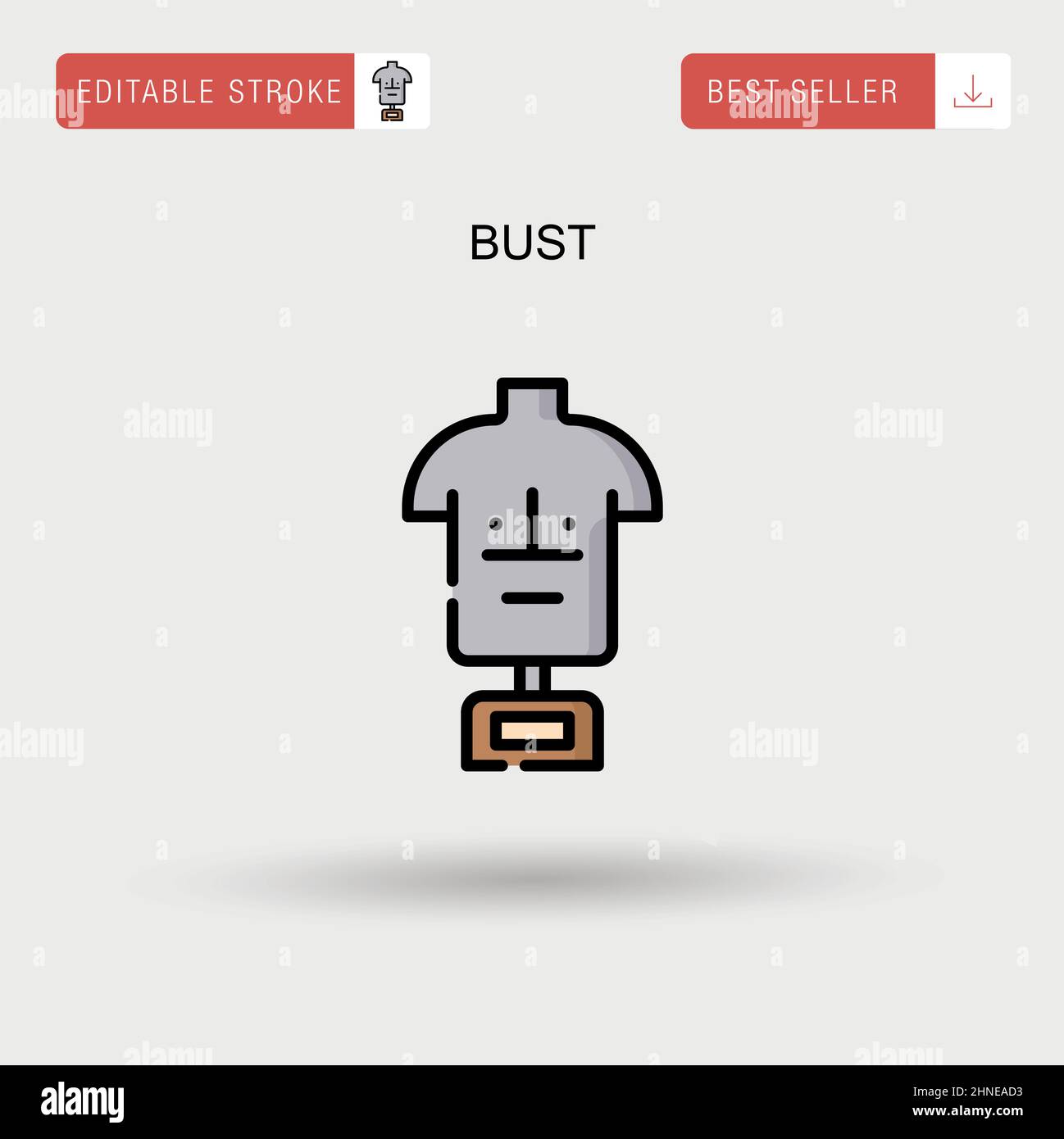 Bust Simple vector icon Stock Vector Image & Art - Alamy