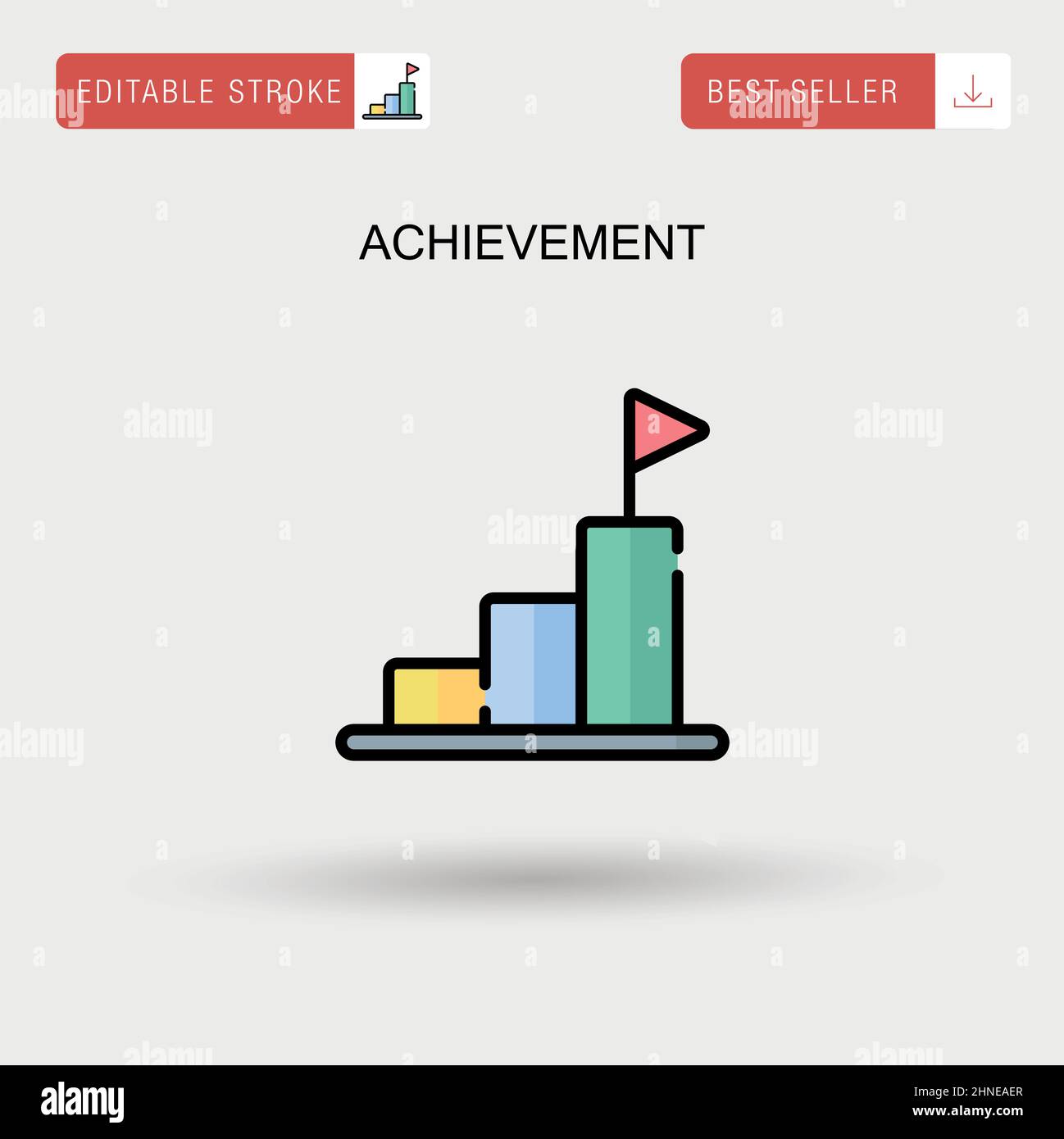 Achievement icon hi-res stock photography and images - Alamy