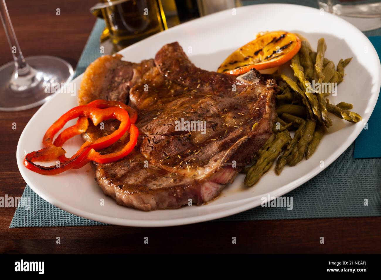 Juicy roasted beef steak Stock Photo - Alamy