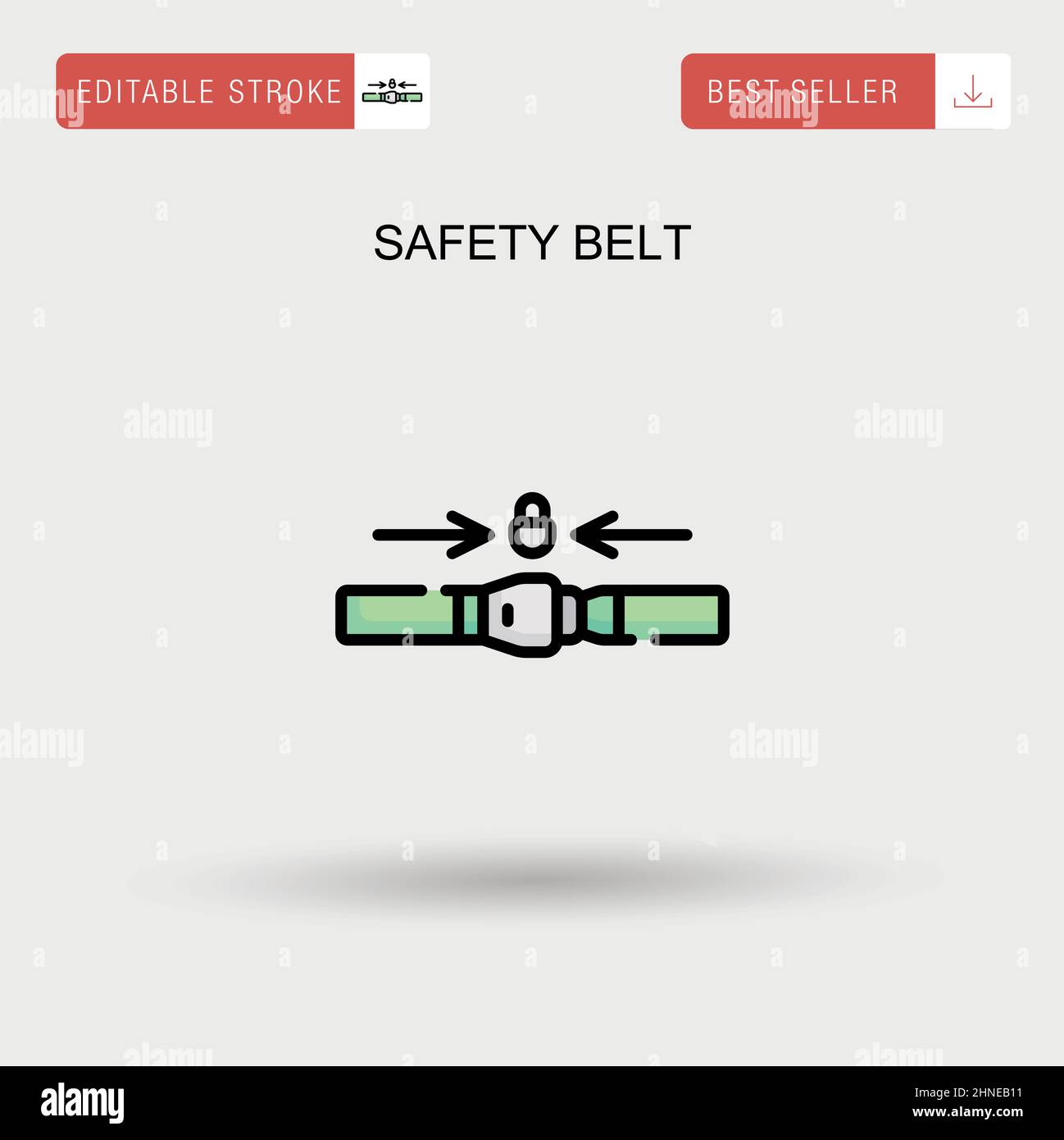 Airplane seat belt buckle Stock Vector Images - Alamy