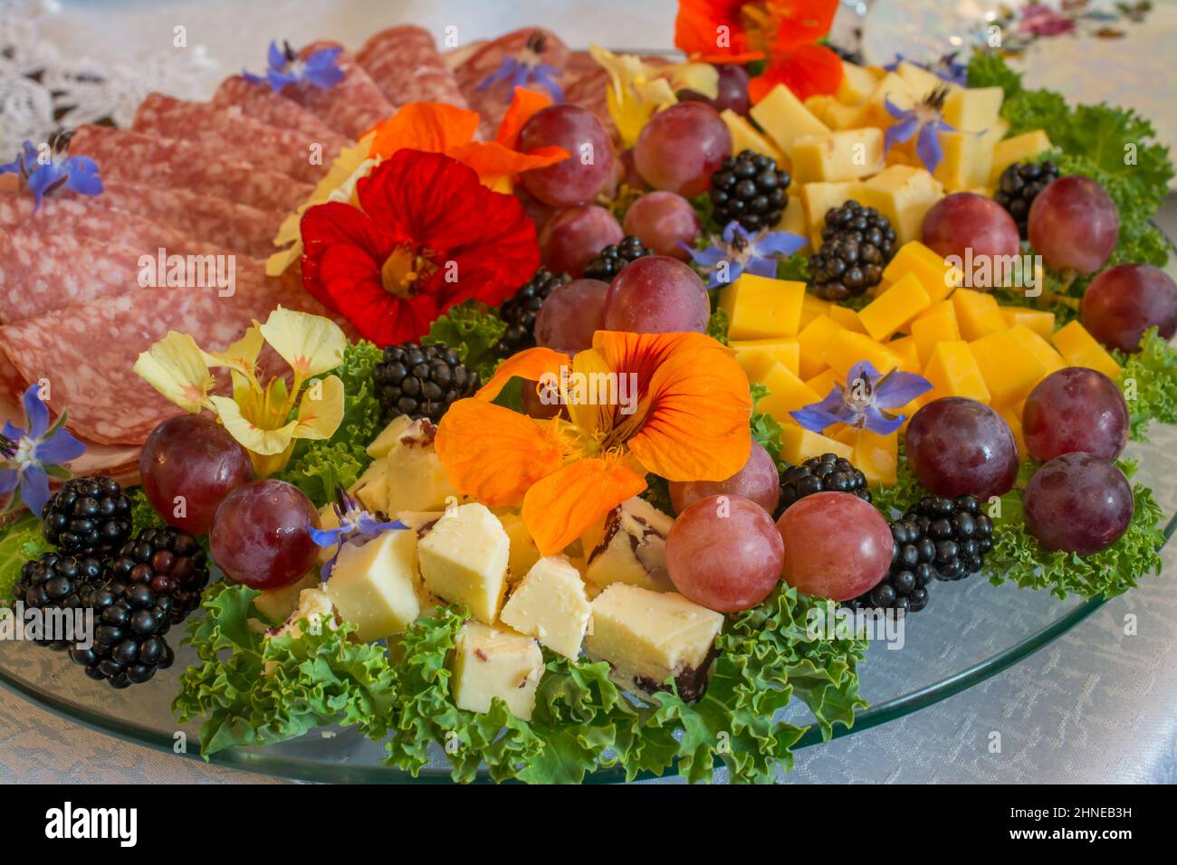 food background with party food Stock Photo - Alamy