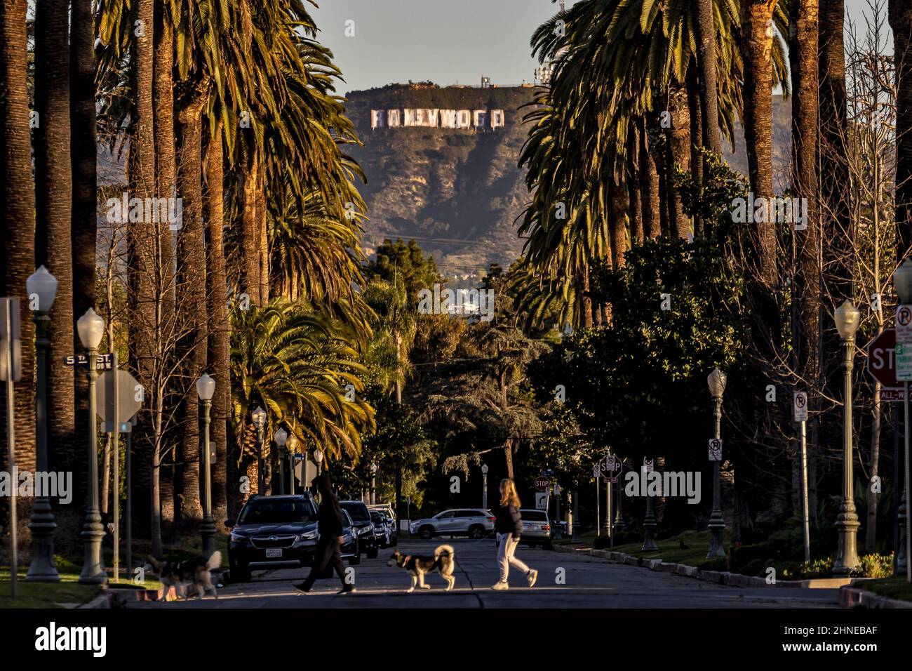 The iconic Hollywood sign was changed to read “RAMSHOUSE” to celebrate ...
