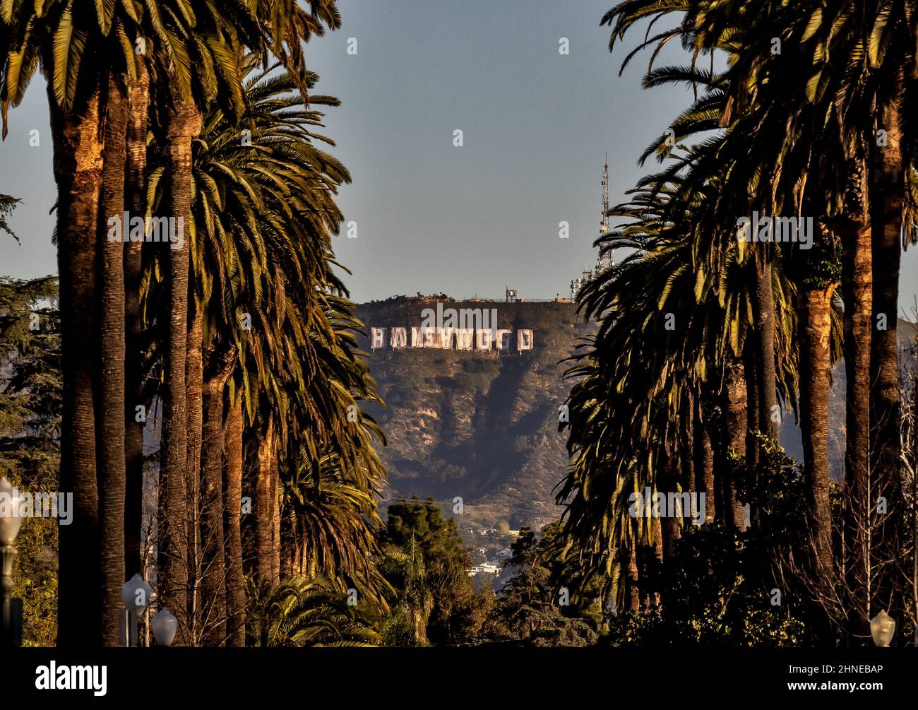 The iconic Hollywood sign was changed to read “RAMSHOUSE” to celebrate ...