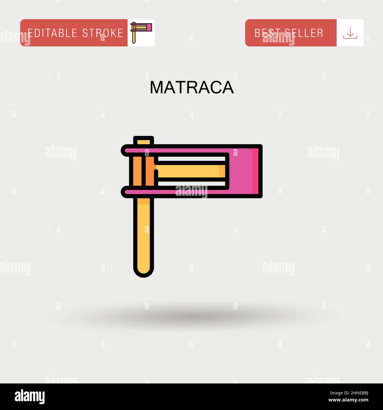 Matraca Simple vector icon Stock Vector Image & Art - Alamy