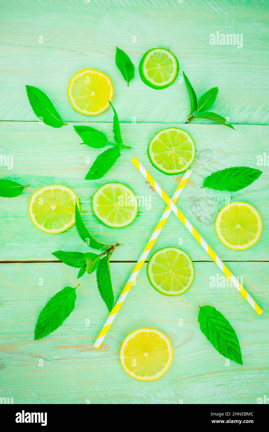 food background with lemons and lime Stock Photo - Alamy