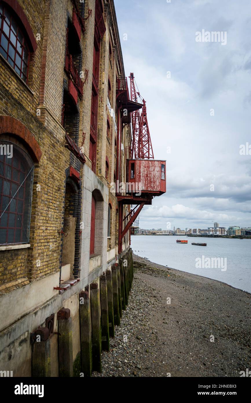 Apartments in a converted warehouse, Wapping, a redeveloped former ...