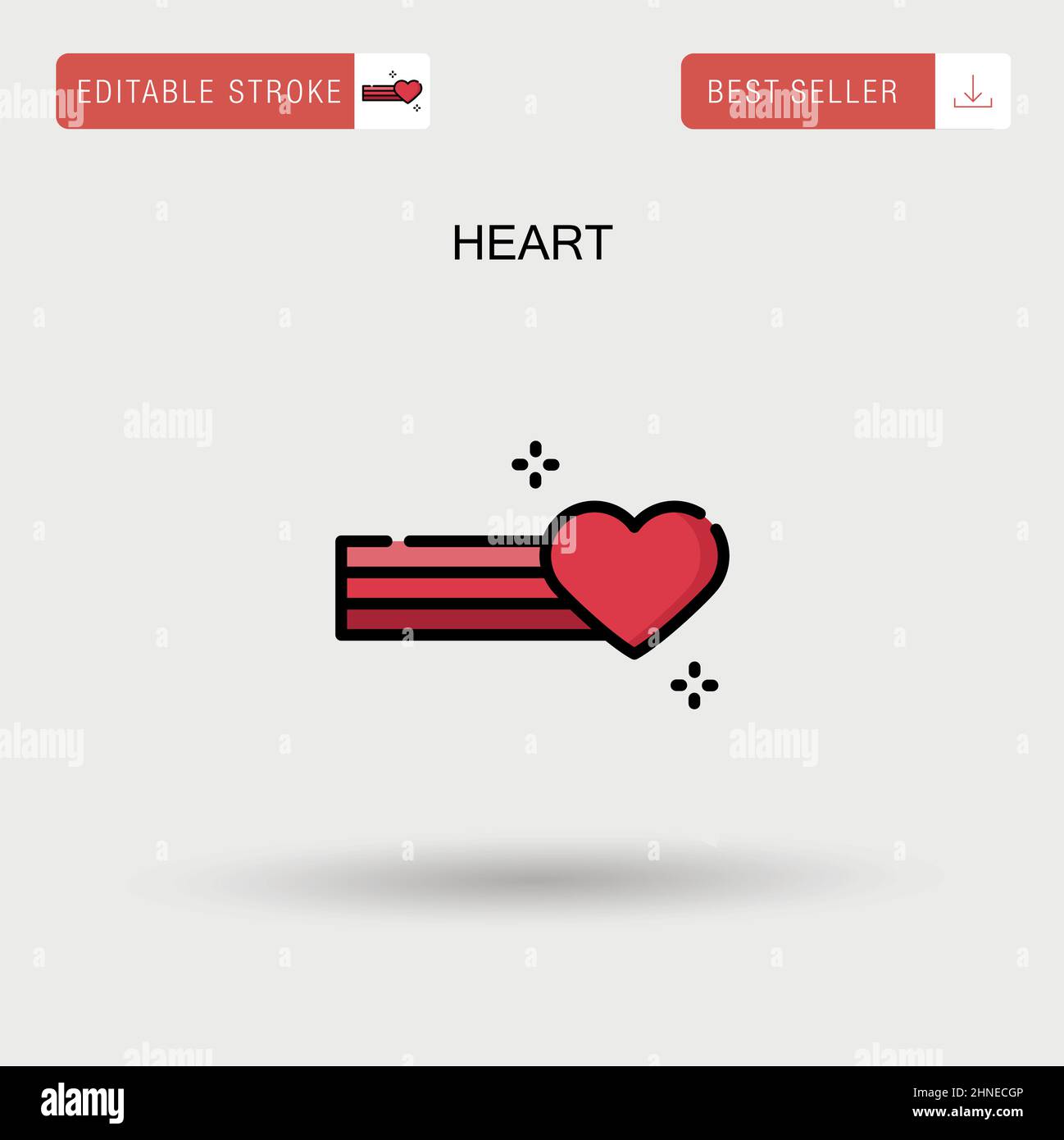 Heart Simple vector icon Stock Vector Image & Art - Alamy