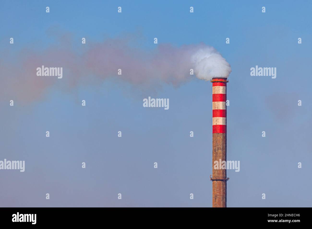 Steel Mill Factory Chimney Air Pollution Environment Problem Stock ...