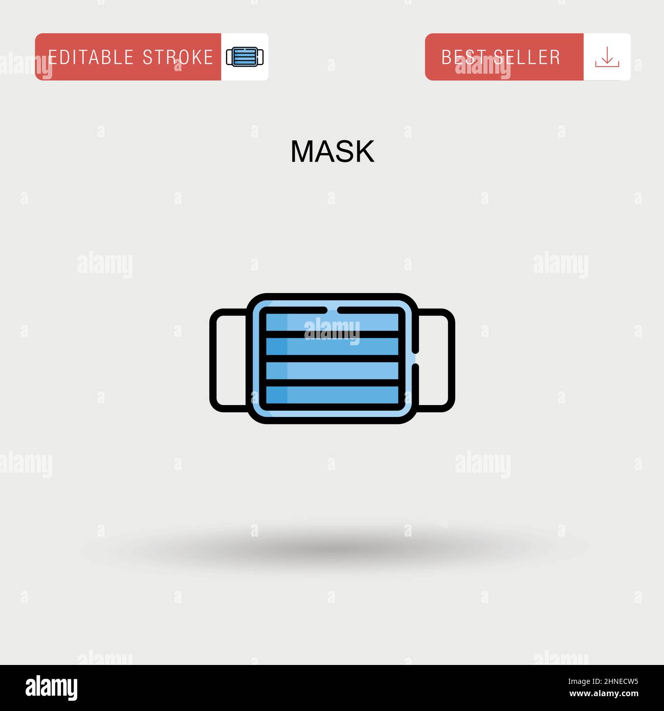 Portrait young woman face mask Stock Vector Images - Alamy