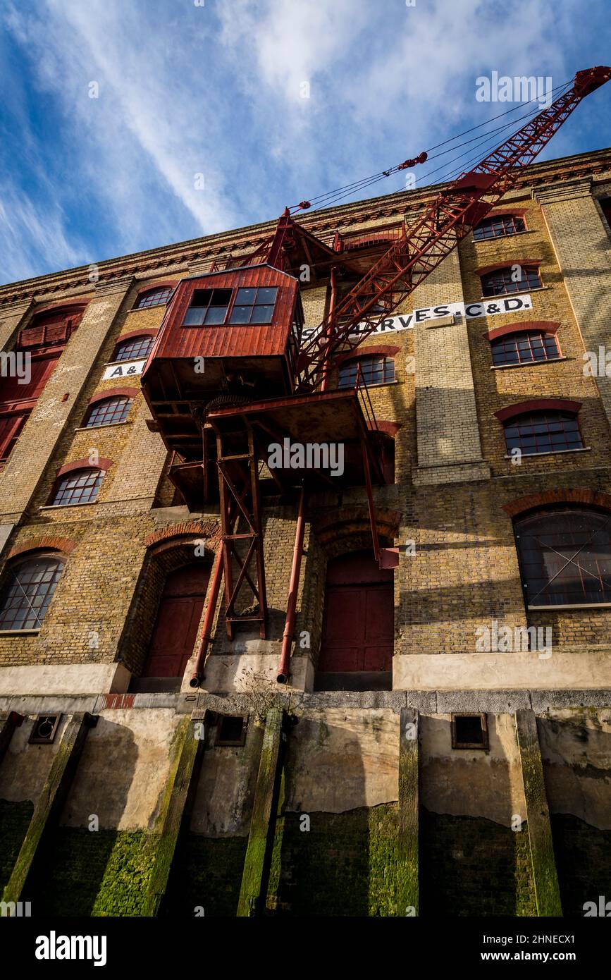 Apartments in a converted warehouse, Wapping, a redeveloped former ...