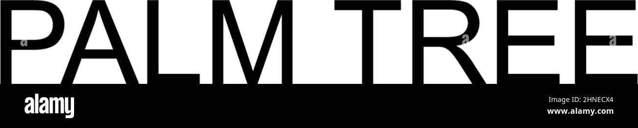 Palm tree Simple vector icon. Illustration symbol design template for ...